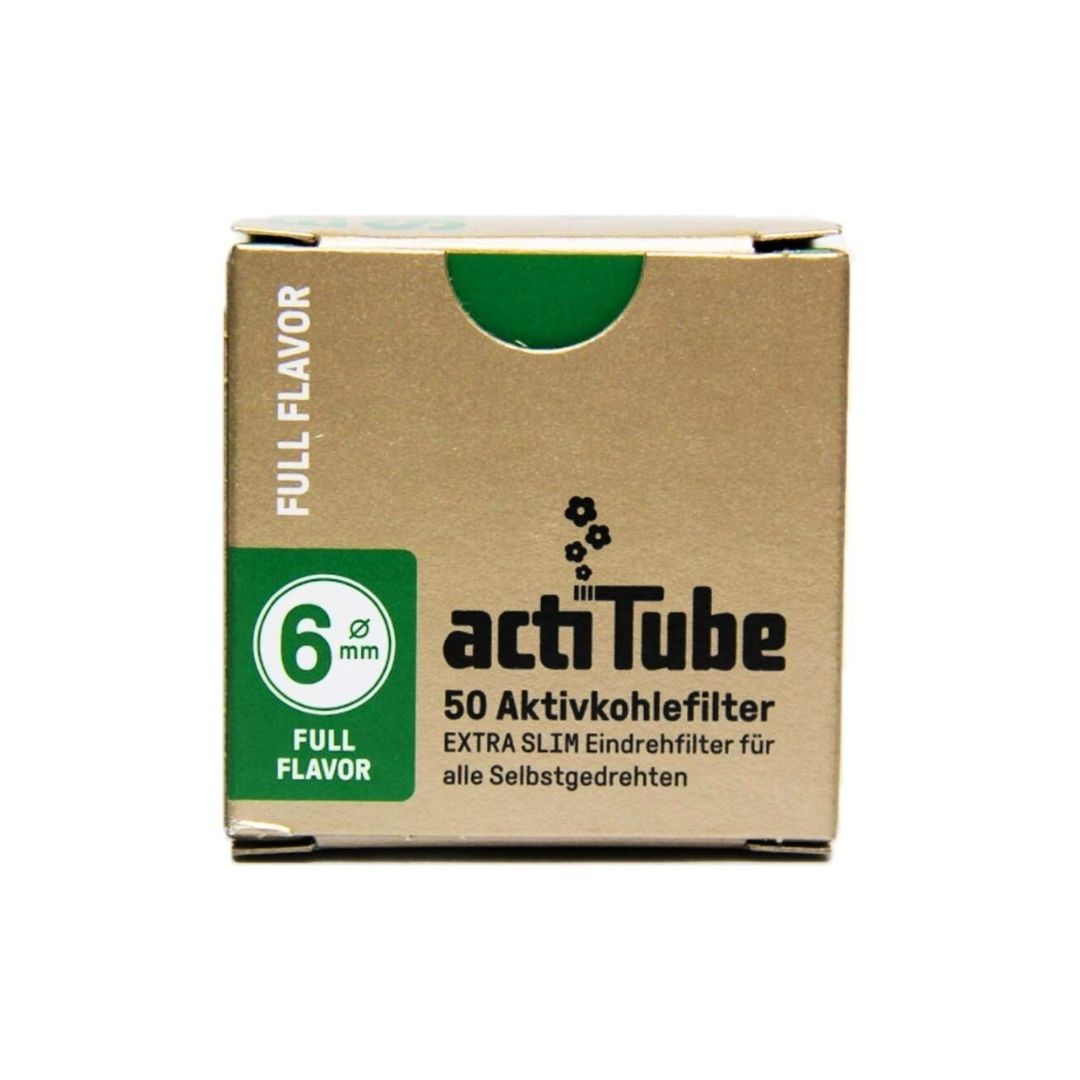 ActiTube 6mm Activated Charcoal Filters | Full Flavour - 50 pack ...