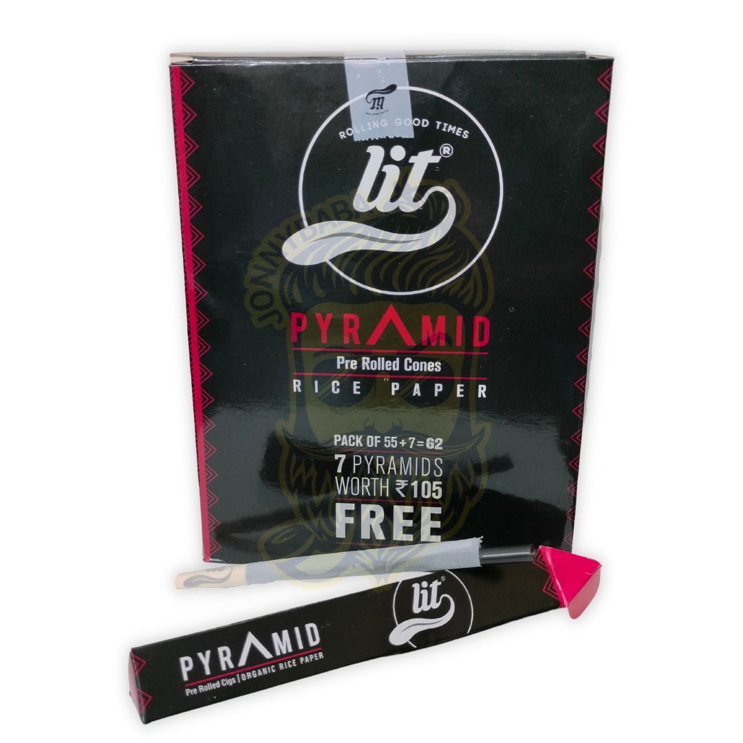 Lit Pyramid Rice Pre Rolled Cone - Jonnybaba – Jonnybaba Lifestyle