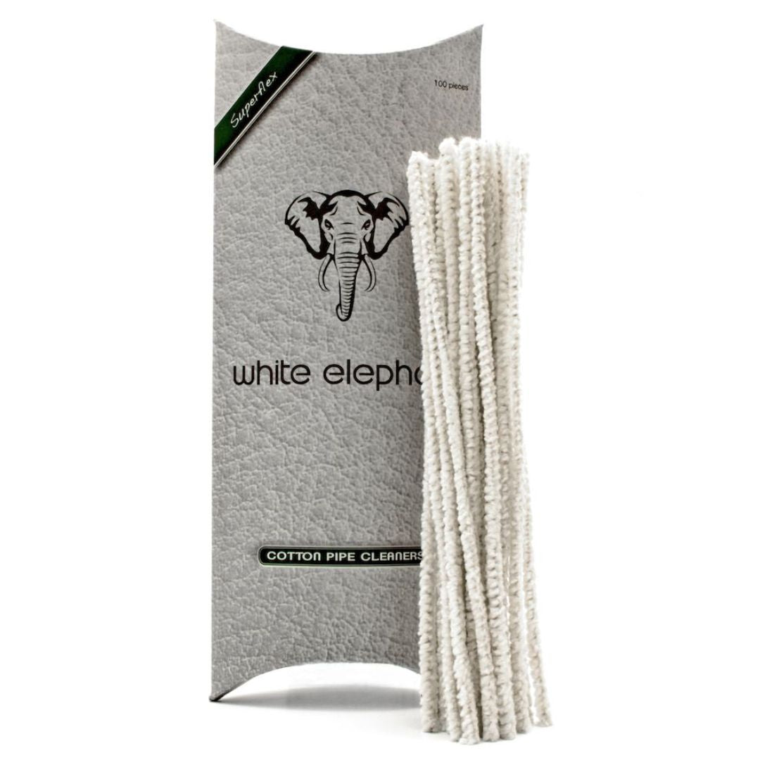 White Elephant Cotton Pipe Cleaner - Jonnybaba Smoke Shop – Jonnybaba ...