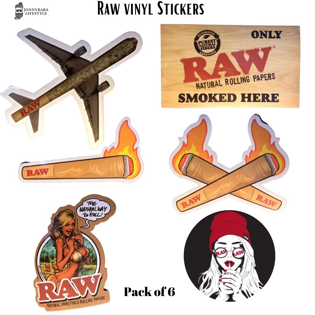Raw Sticker Pack - Jonnybaba Smoke Shop – Jonnybaba Lifestyle